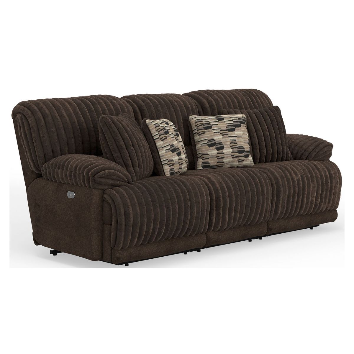 Hollifield Chocolate Power Recliner Sofa